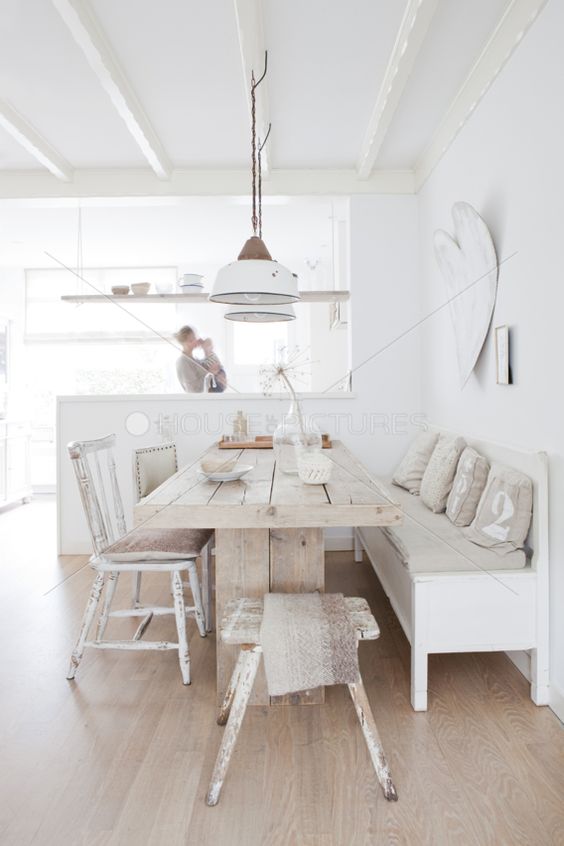 Fresh White Dining Rooms Design